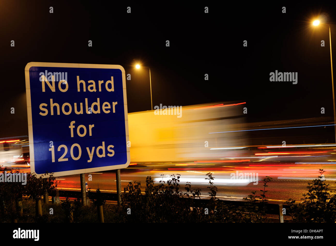 Motorway Night Driving.M1 Nottinghamshire,UK Stock Photo - Alamy