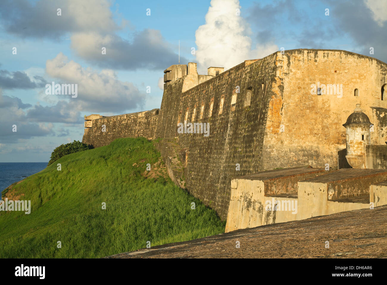 Sentry house and ramparts, San Cristobal Castle (1765-1783), San Juan ...