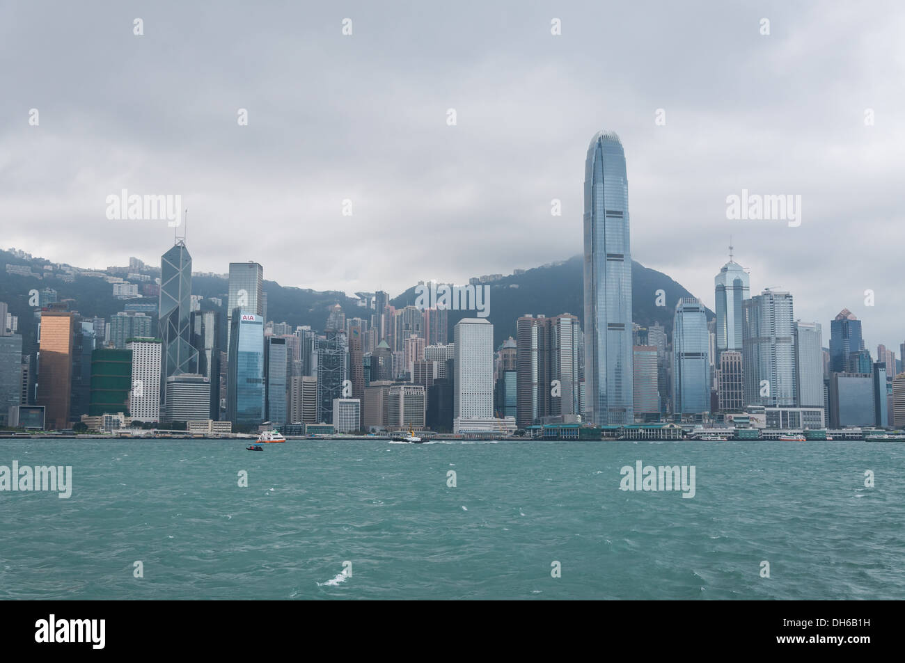 The Hong Kong skyline from across Victoria Harbor Stock Photo - Alamy