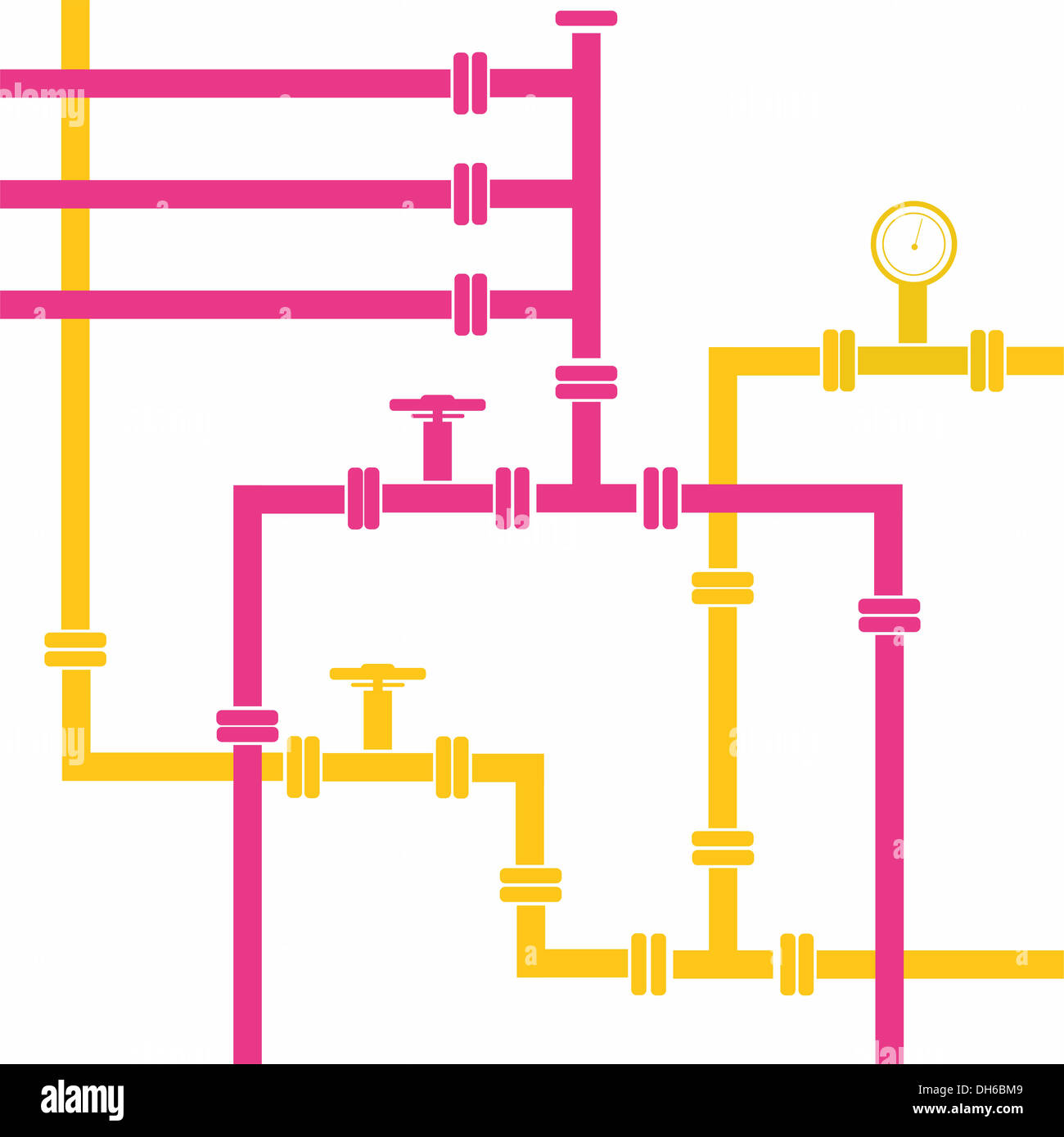 Seamless background of water pipeline Stock Photo - Alamy