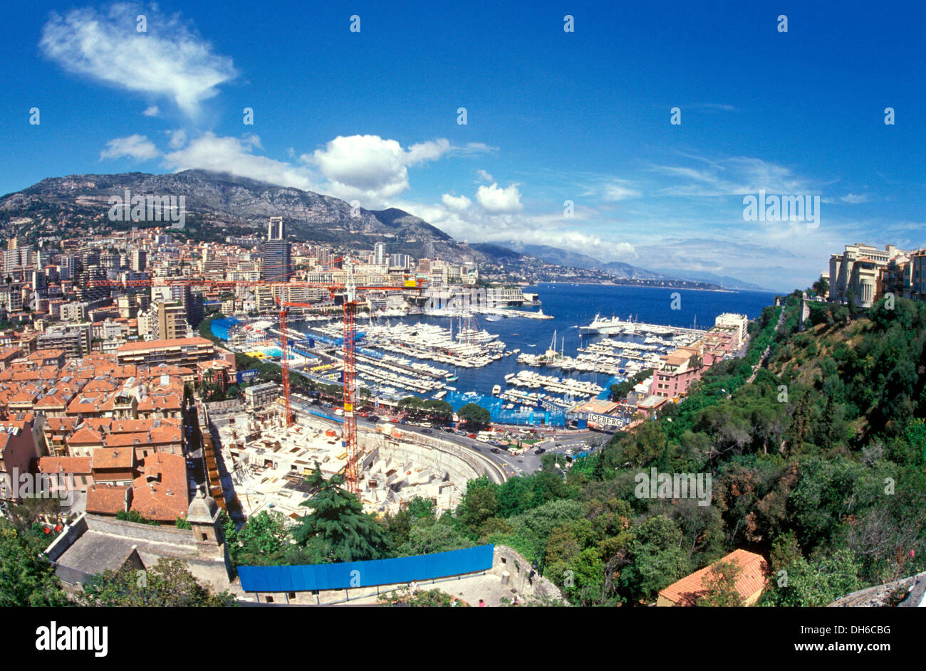 View of the harbour during the Monaco Grand Prix, 1990 Stock Photo - Alamy