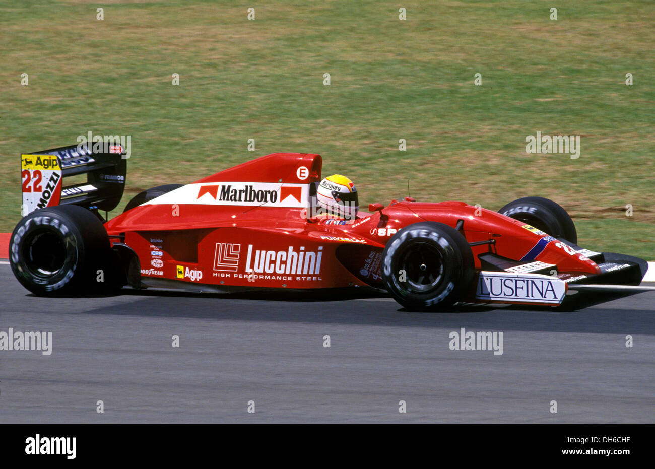 Pierluigi Martini in a Dallara Ferrari at the San Marino GP, Imola 17 ...