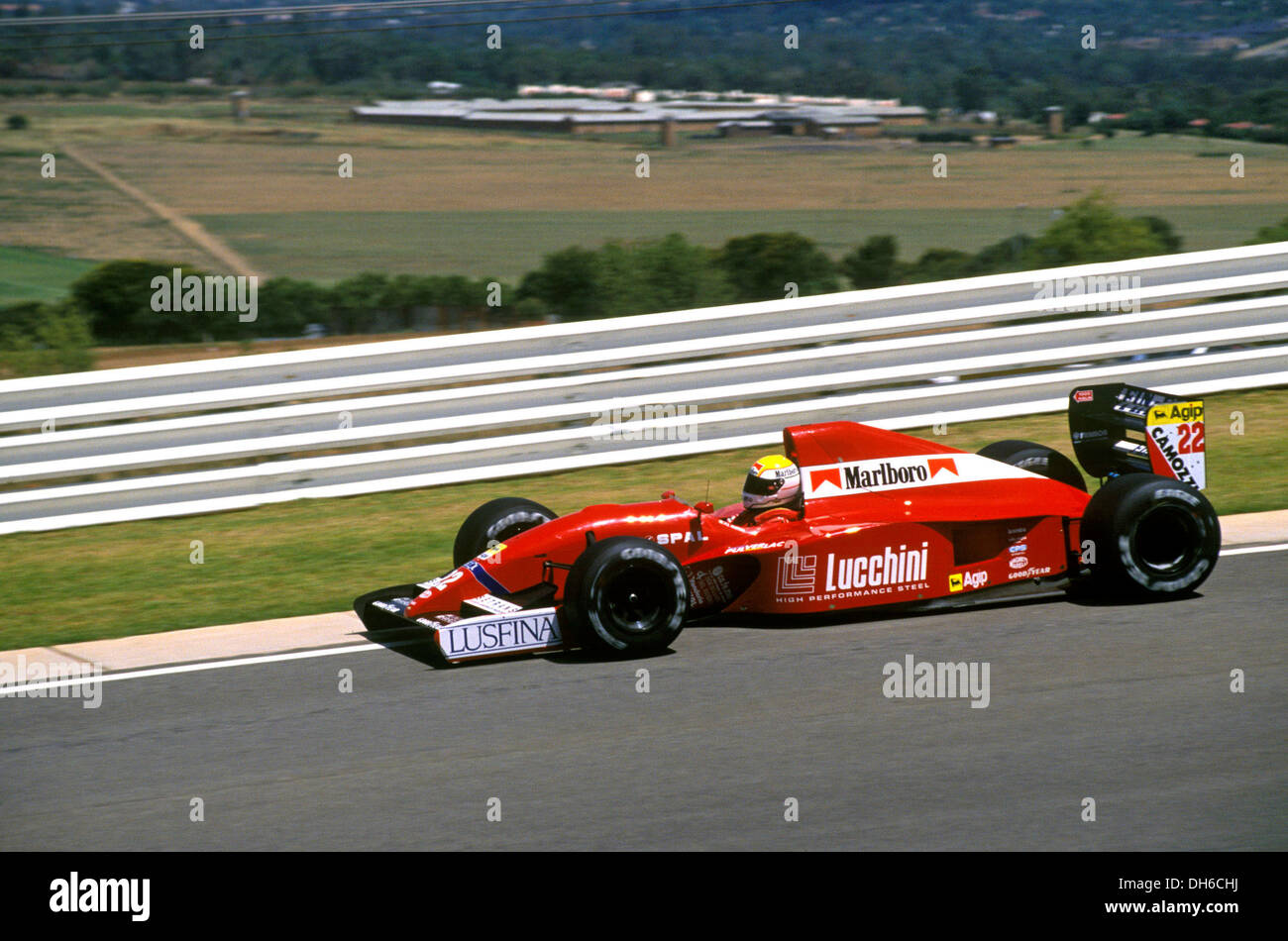 Pierluigi Martini in a Dallara Ferrari at the San Marino GP, Imola 17 ...