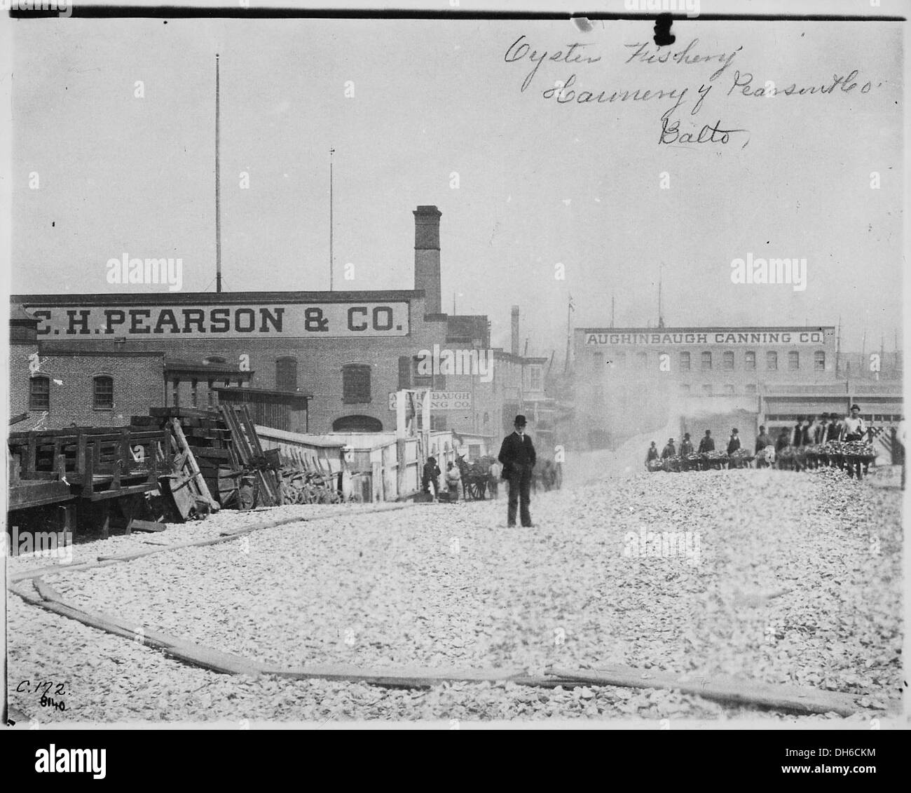 Workers outside factory 19th century hi-res stock photography and ...