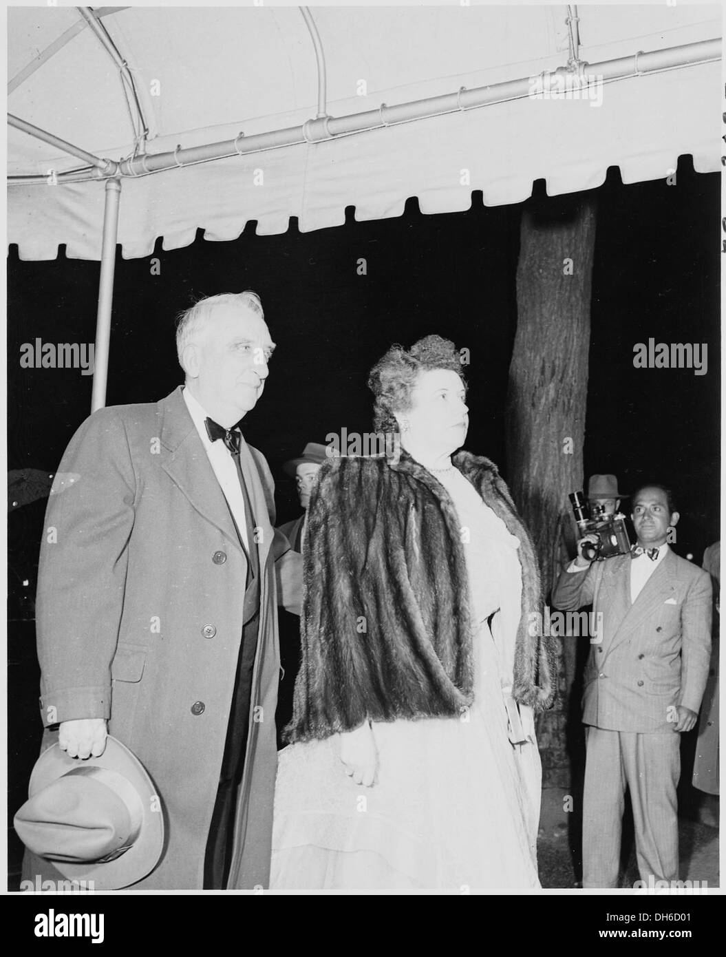 Chief Justice Fred Vinson and his wife at Blair House in Washington ...