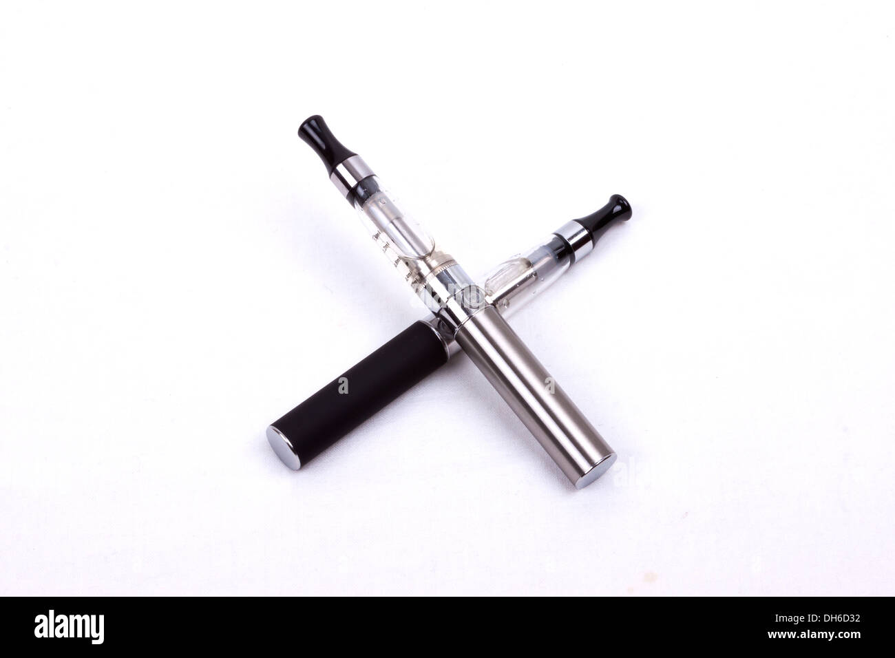 Electronic cigarettes isolated on white background Stock Photo - Alamy