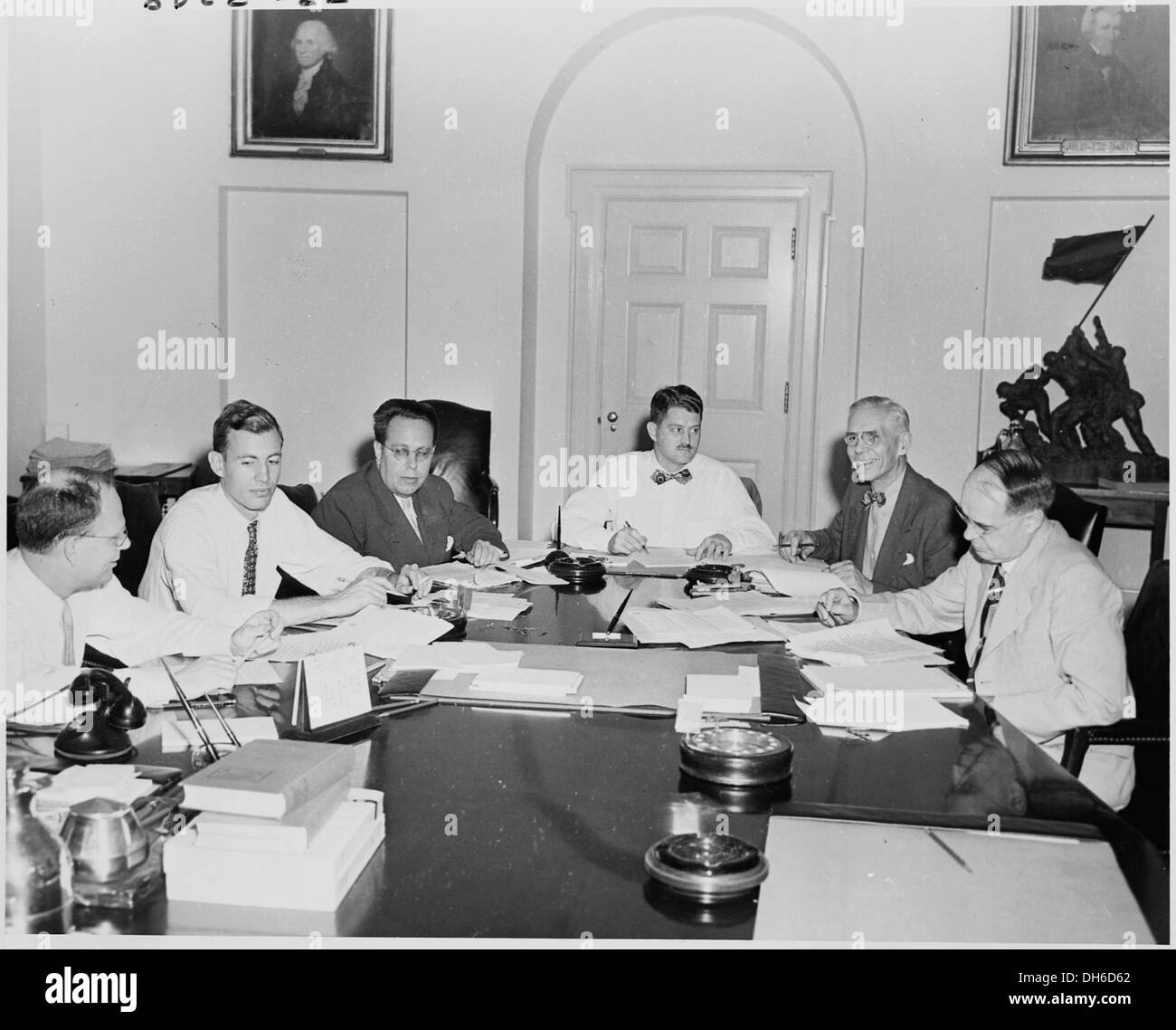 This photograph shows members of the Council of Economic Advisers and ...