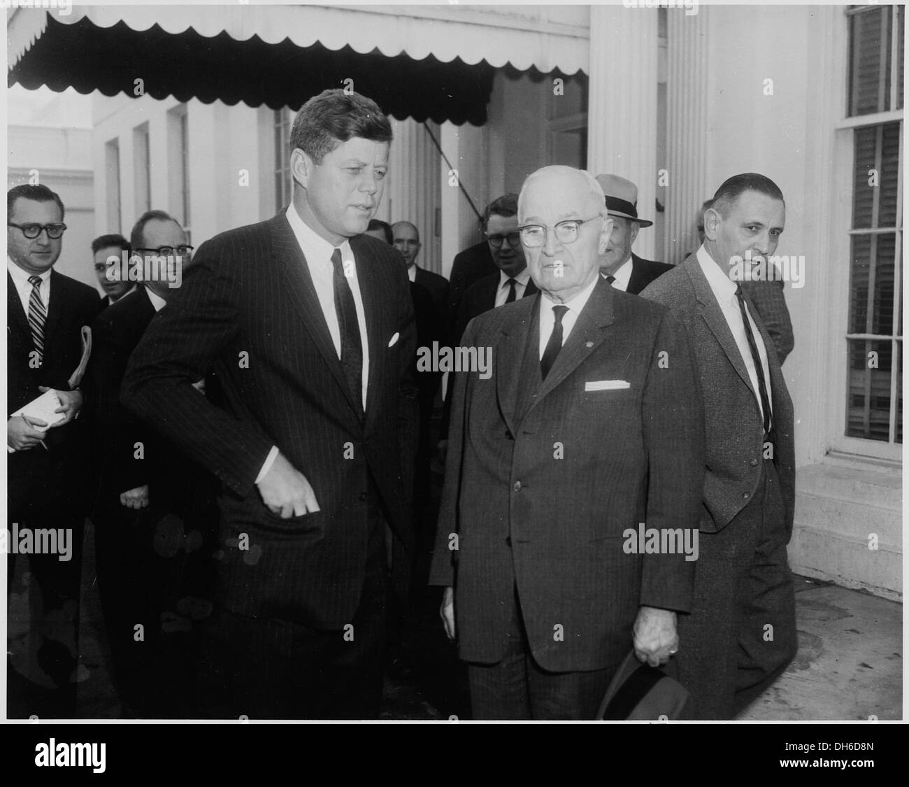 A historic photograph of President John F. Kennedy with former ...