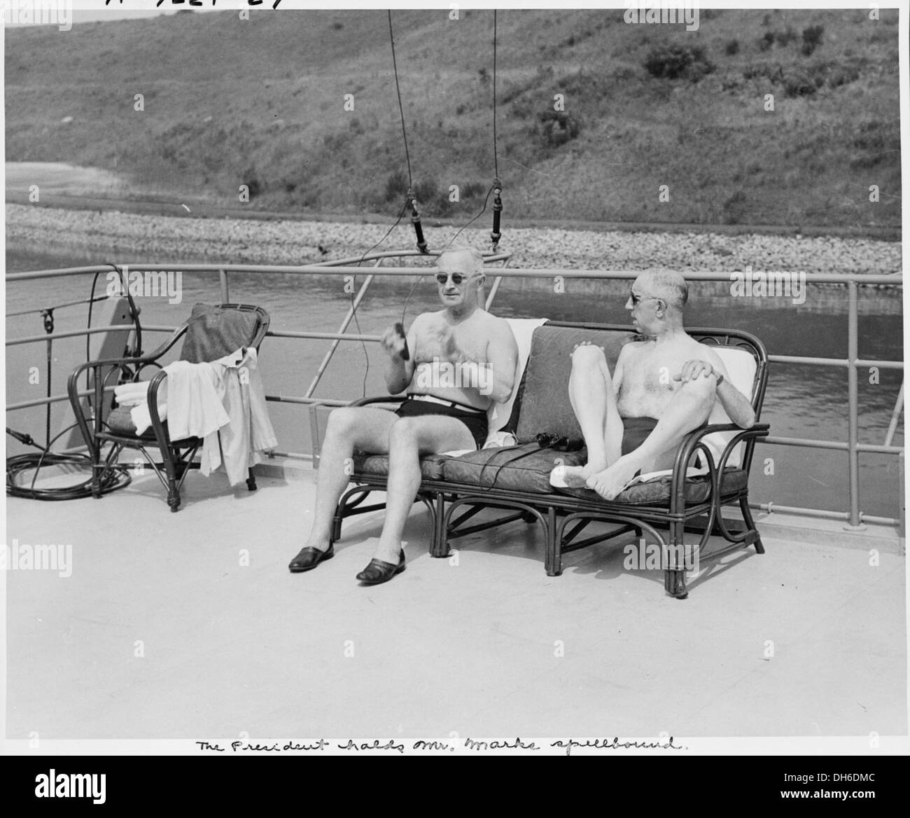 President Harry S. Truman and his friend Theodore Marks are captured ...