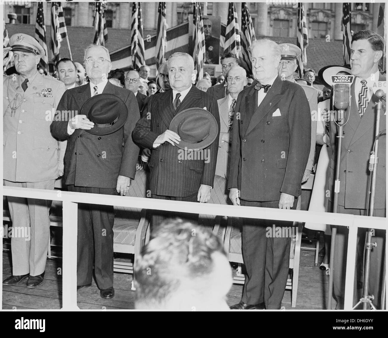 This photograph captures President Harry S. Truman and President Eurico ...