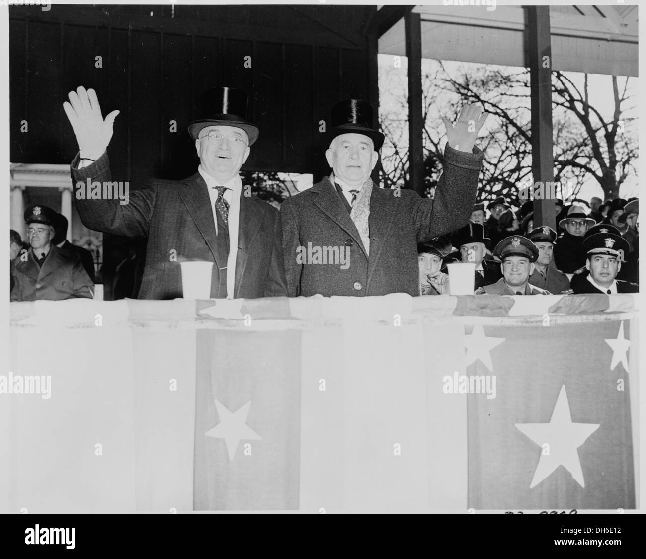 A historic photograph showing President Harry S. Truman and Vice ...