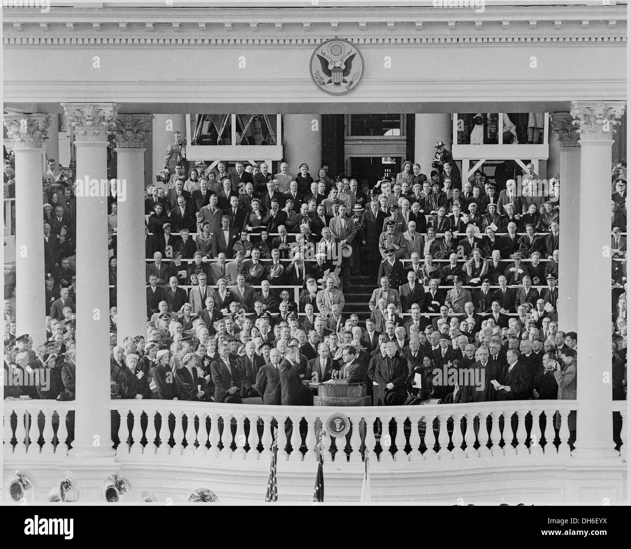 Richard nixon taking oath office Black and White Stock Photos & Images ...