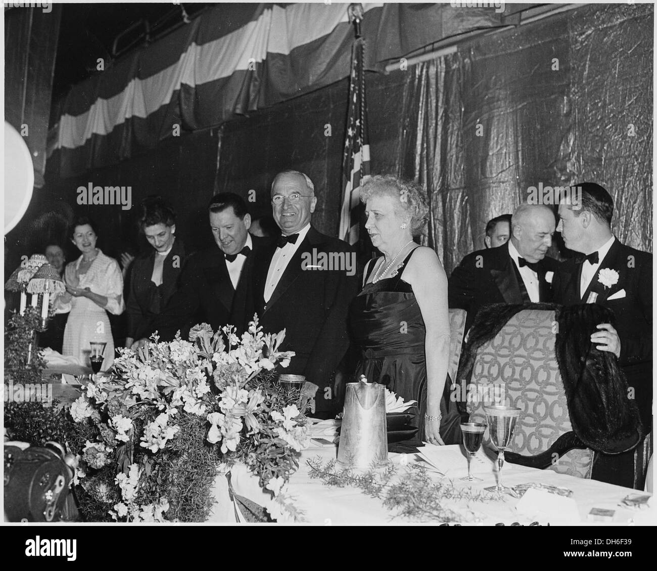A photograph of President Harry S. Truman and Mrs. Truman at the ...