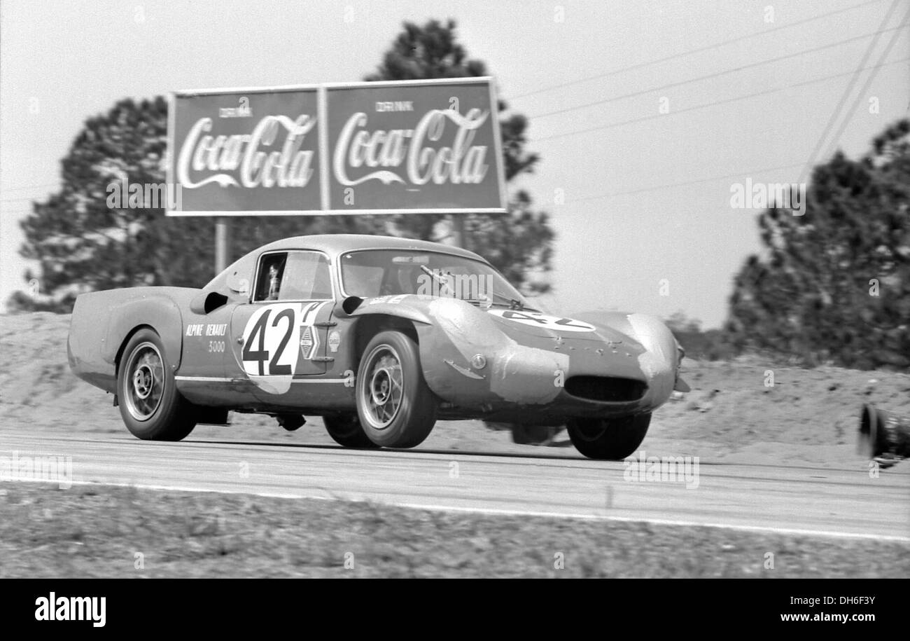 Mauro Bianchi-Henri Grandsire's Alpine A211 Renault 1727 in the Sebring ...