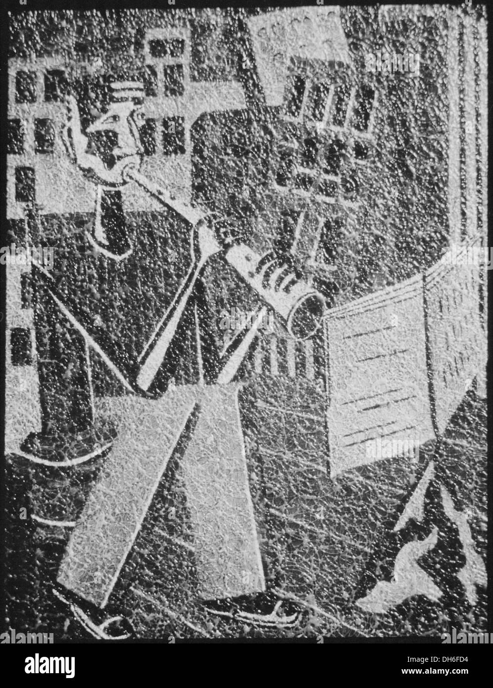 Street art on high Black and White Stock Photos & Images - Alamy