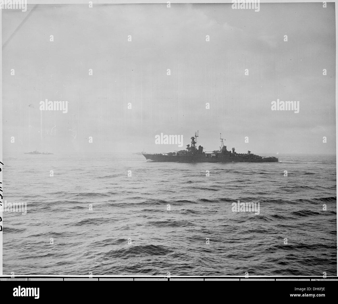 The U.S.S. Augusta, a United States Navy ship, sails through the ...