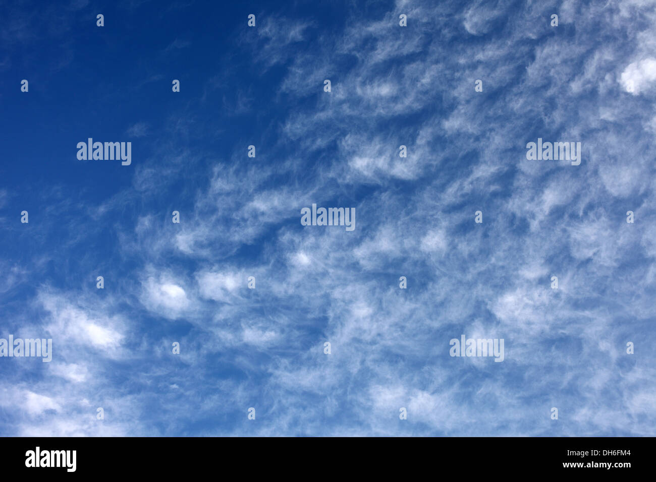 cirrocumulus cumulus clouds with a blue sky Stock Photo - Alamy