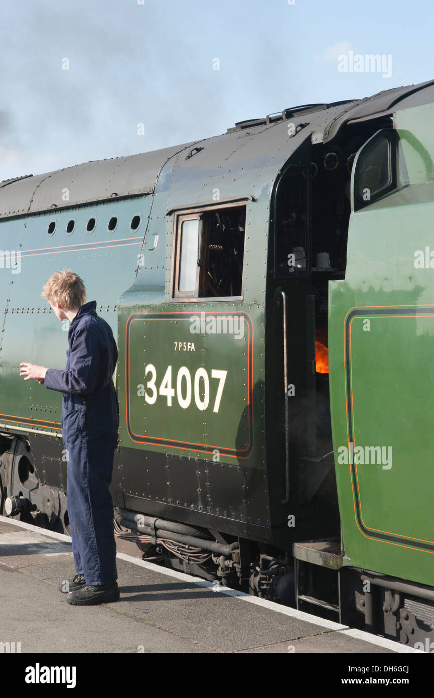 "Wadebridge" at Kidderminster station on the Severn Valley Railway Stock Photo - Alamy