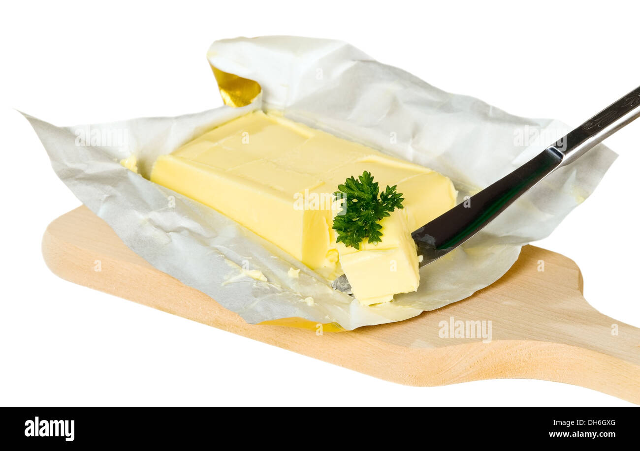 Stick of butter with butter knife hi-res stock photography and images ...