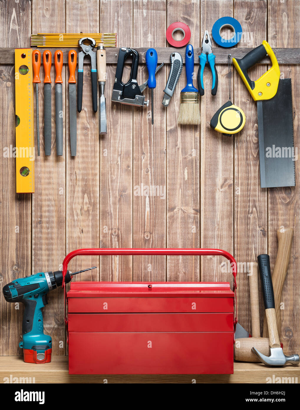 Construction tools background hi-res stock photography and images - Alamy