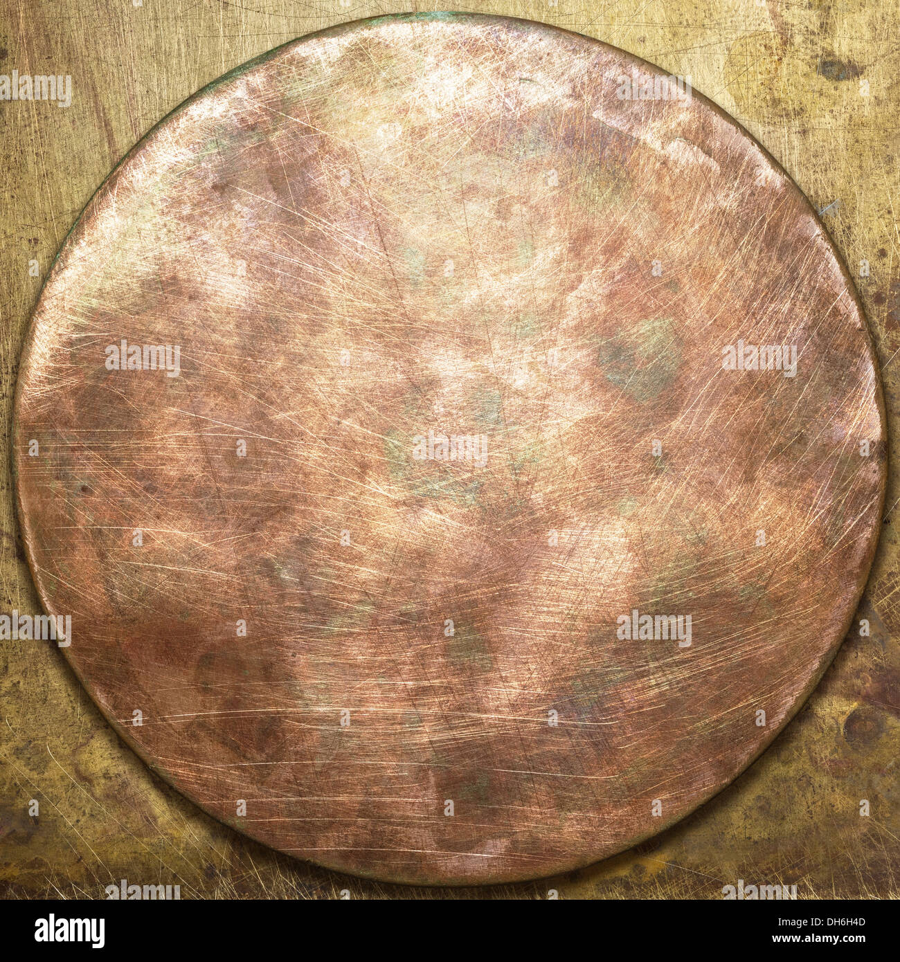 Copper plate texture, old metal background Stock Photo - Alamy