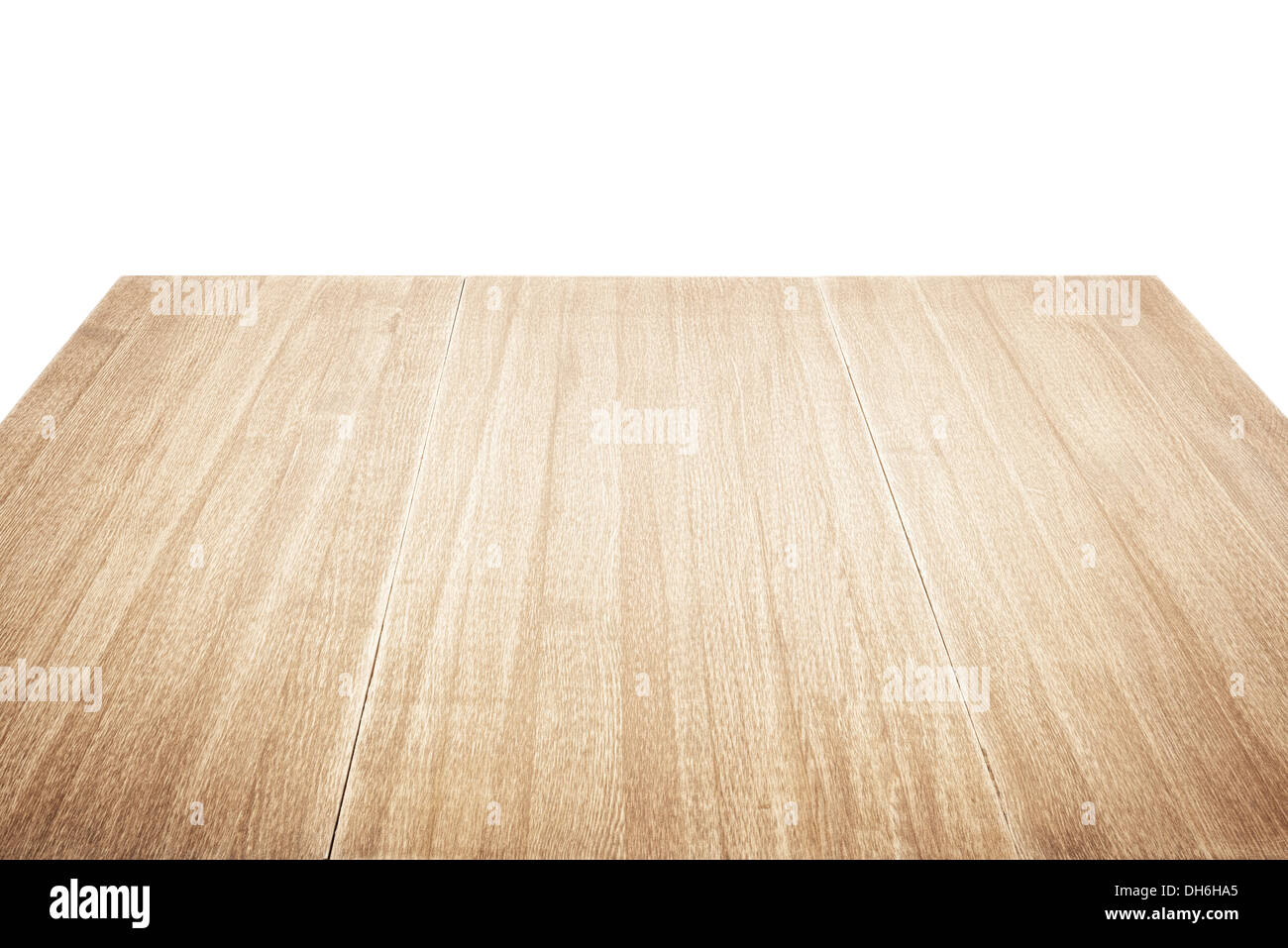 Wooden table isolated on white Stock Photo - Alamy