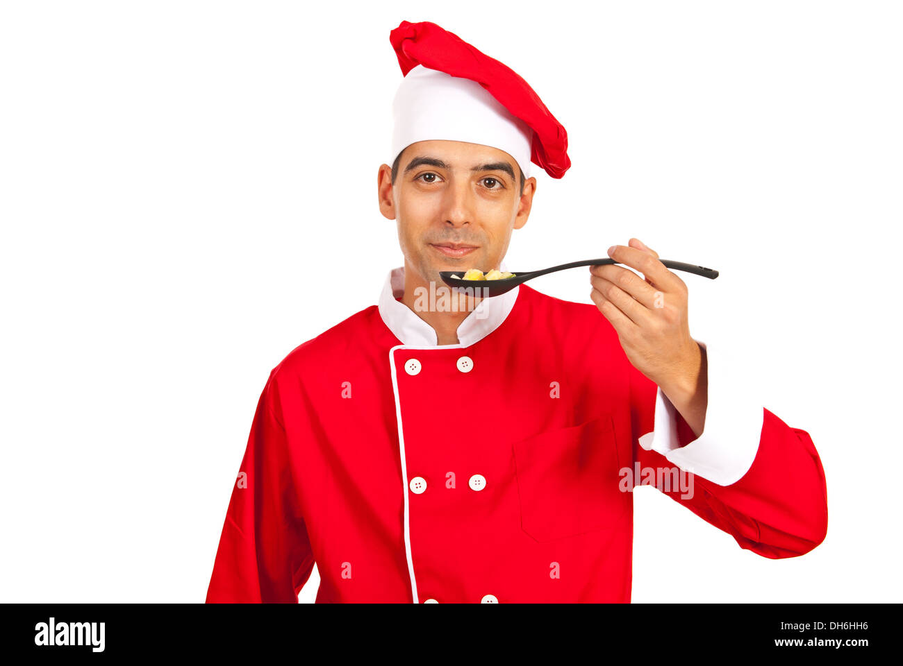 Chef tasting spoon hi-res stock photography and images - Alamy