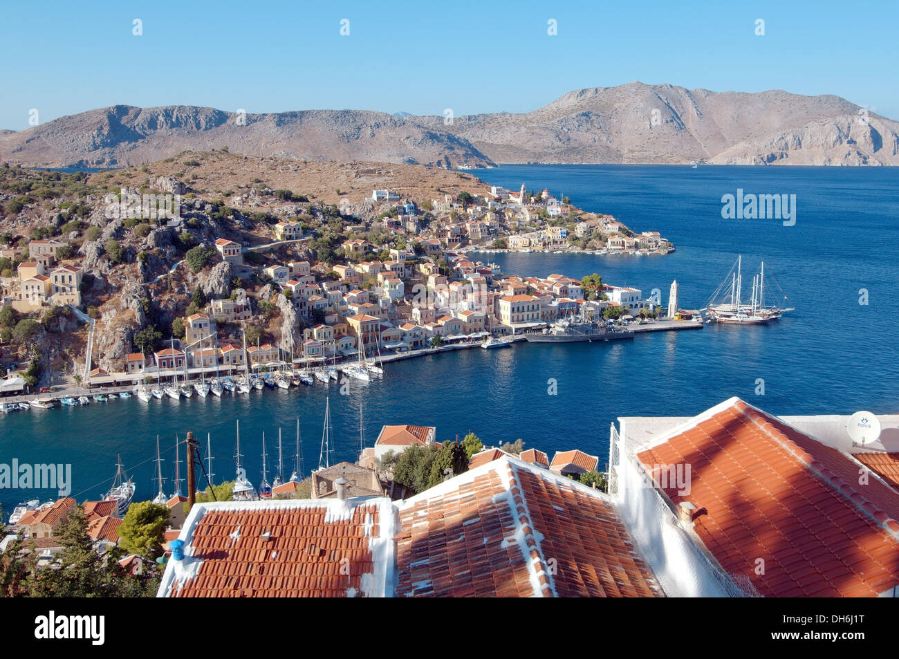 Landscape island Symi, Greece Stock Photo - Alamy