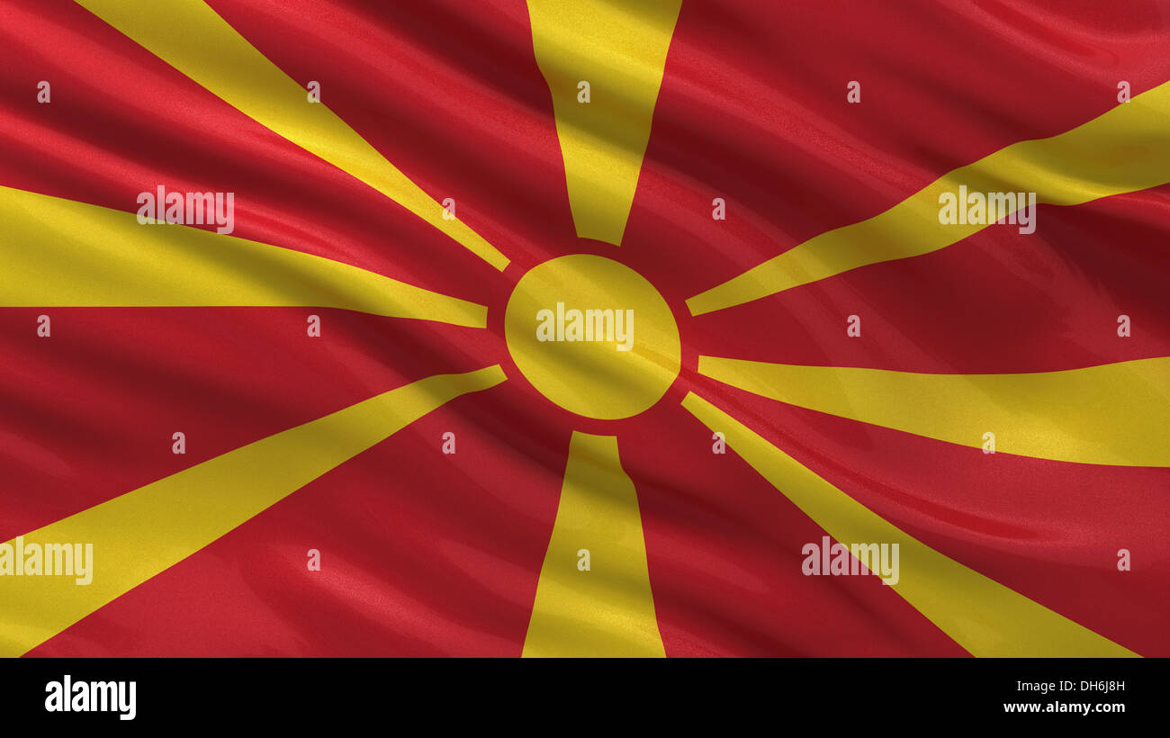 Flag of Macedonia Stock Photo - Alamy