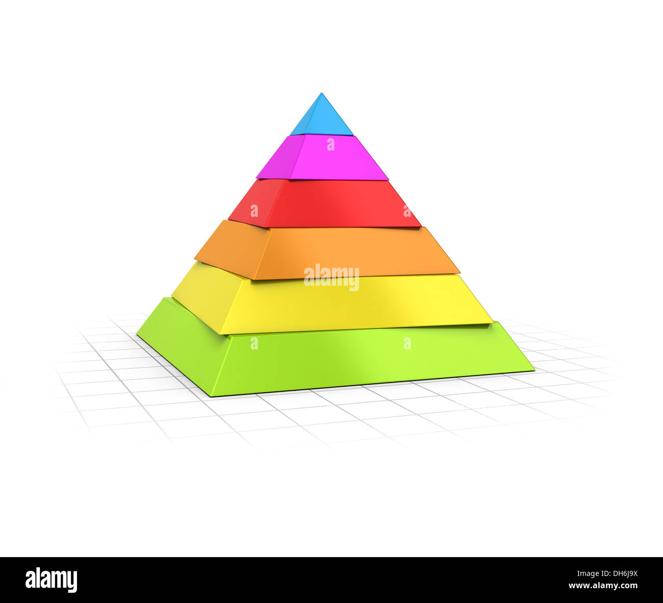 6 levels piramid 3d hi-res stock photography and images - Alamy