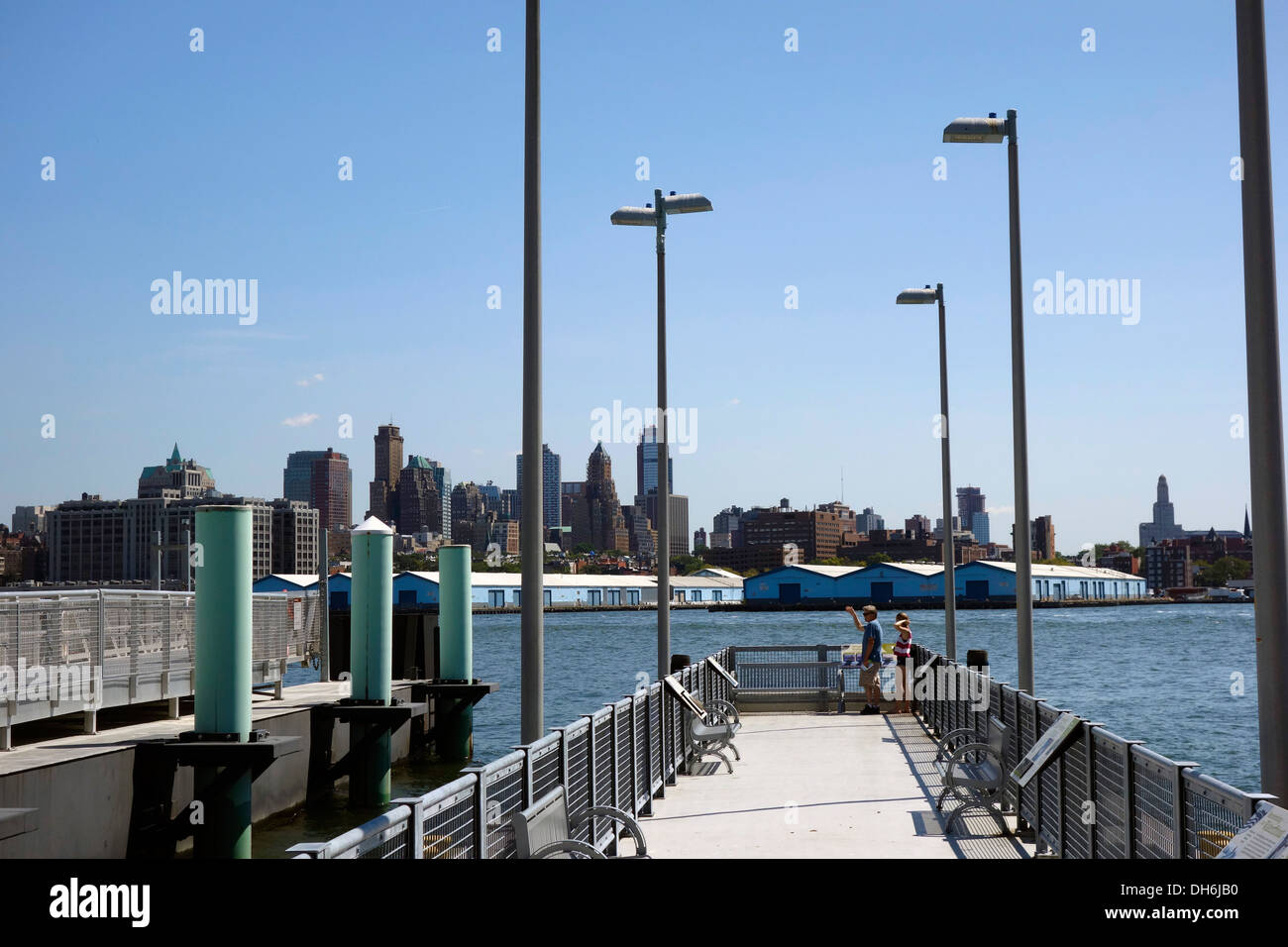 Governors Island ferry pier in New York City Stock Photo - Alamy