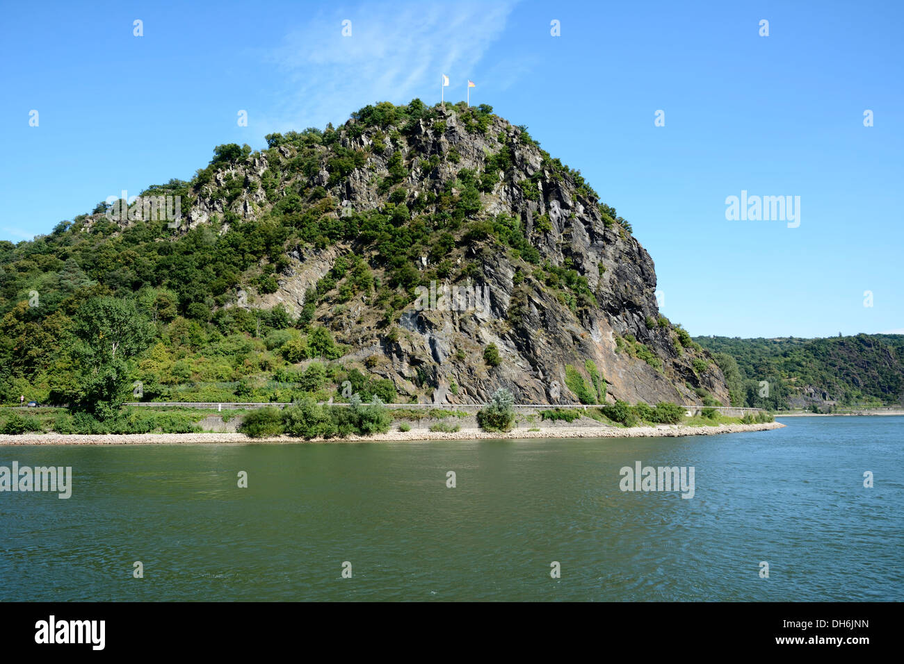 The legendary Loreley Rock at the river Rhine Stock Photo - Alamy