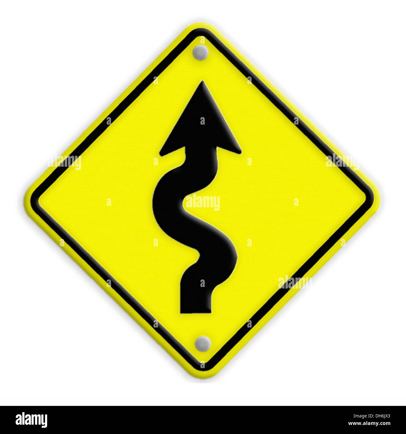 A winding road Cut Out Stock Images & Pictures - Alamy