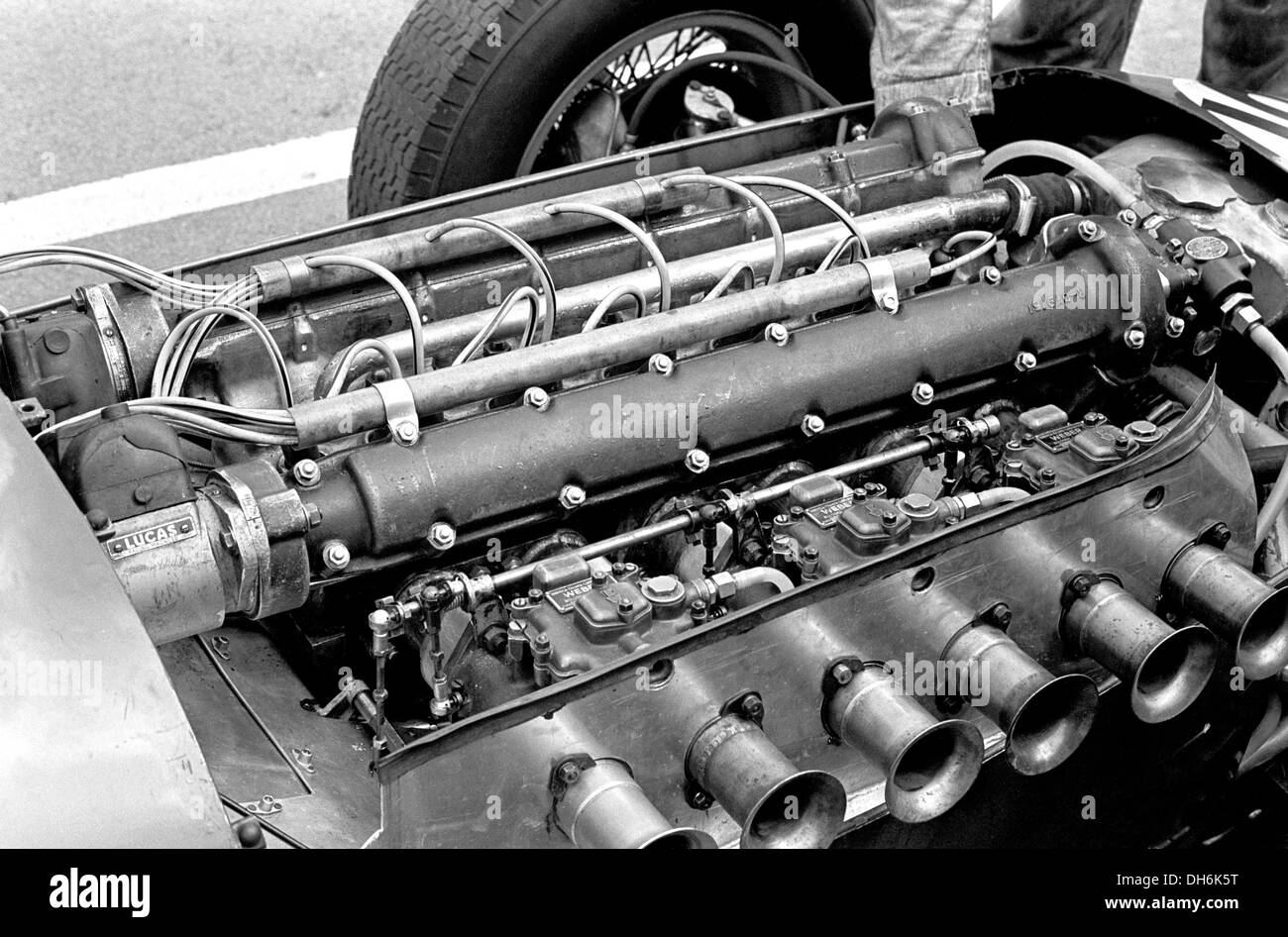 Vintage aston martin engine Black and White Stock Photos & Images - Alamy