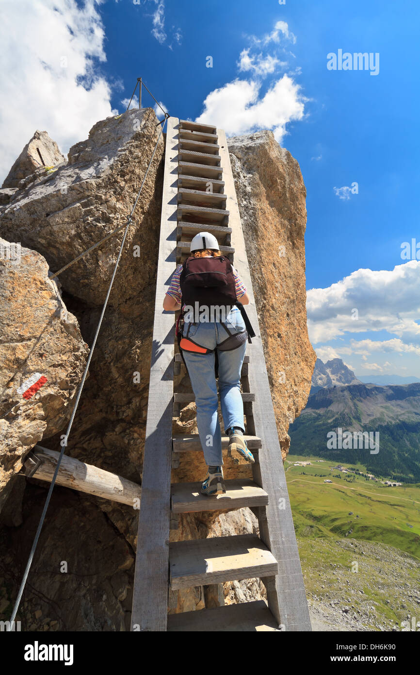 Via ferrata ladder hi-res stock photography and images - Alamy