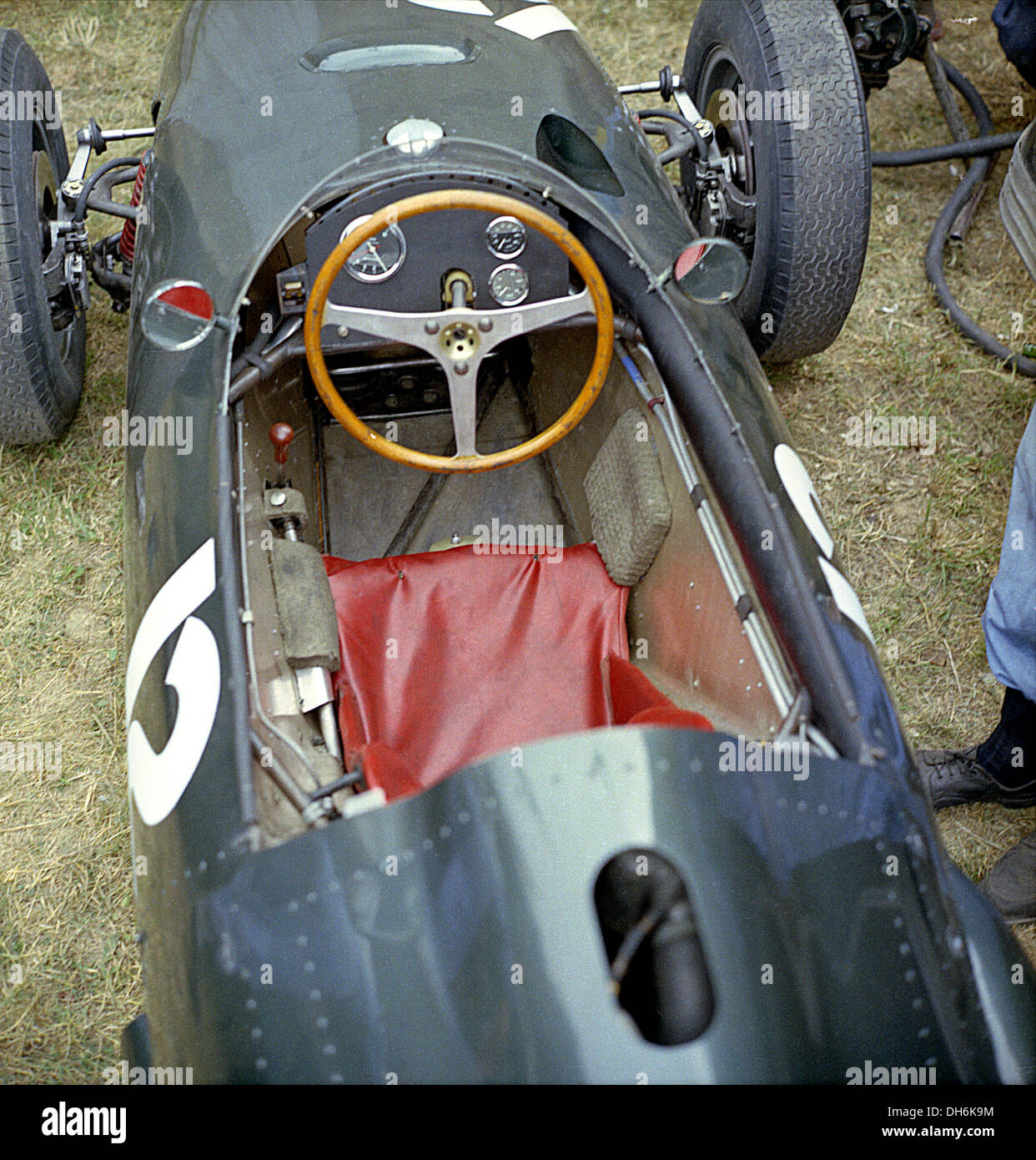 The cockpit of a BRM P48 at Reims, France 1960 Stock Photo - Alamy