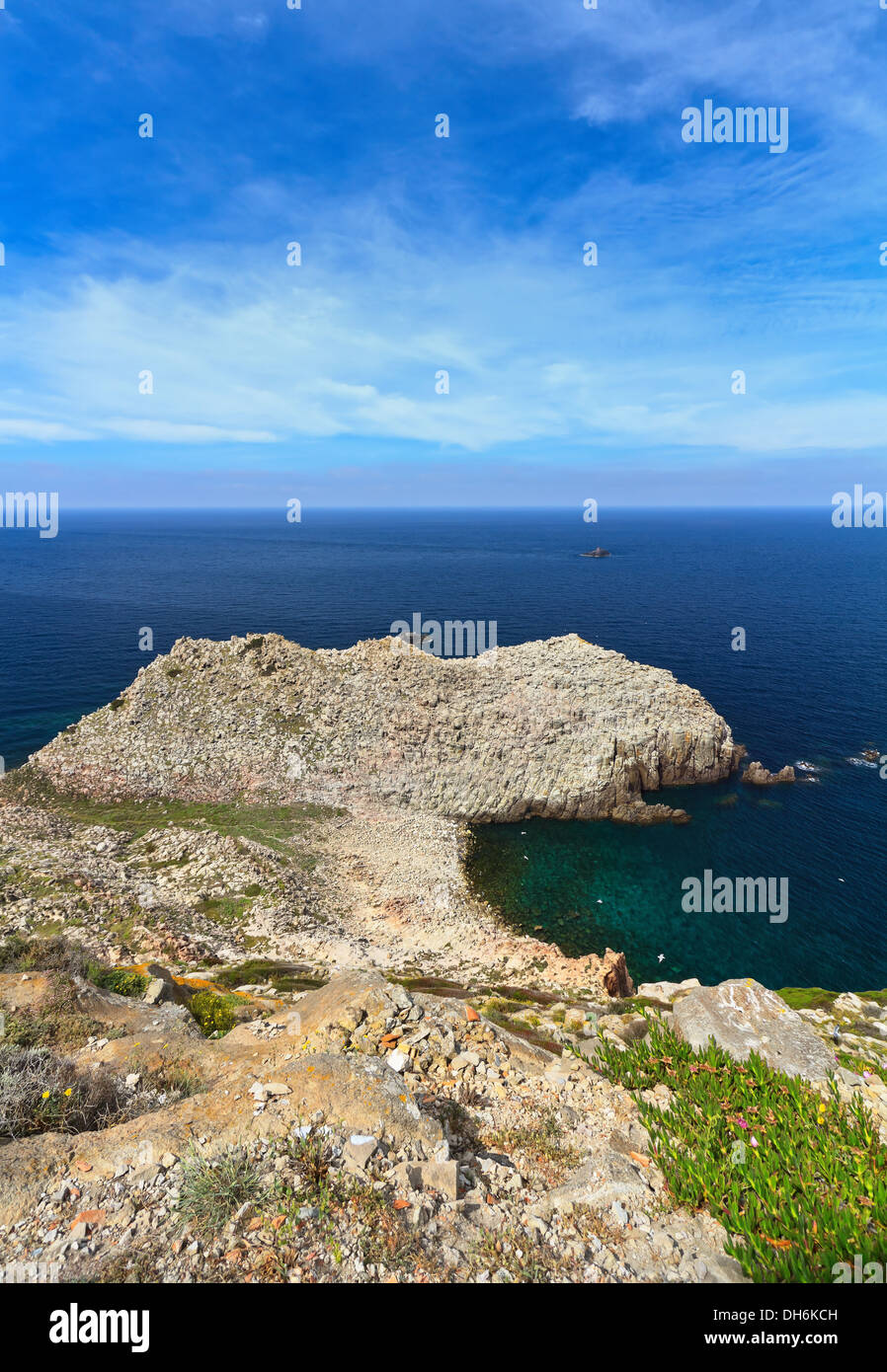 overview of Capo Sandalo in Carloforte, San Pietro island, Sardinia ...