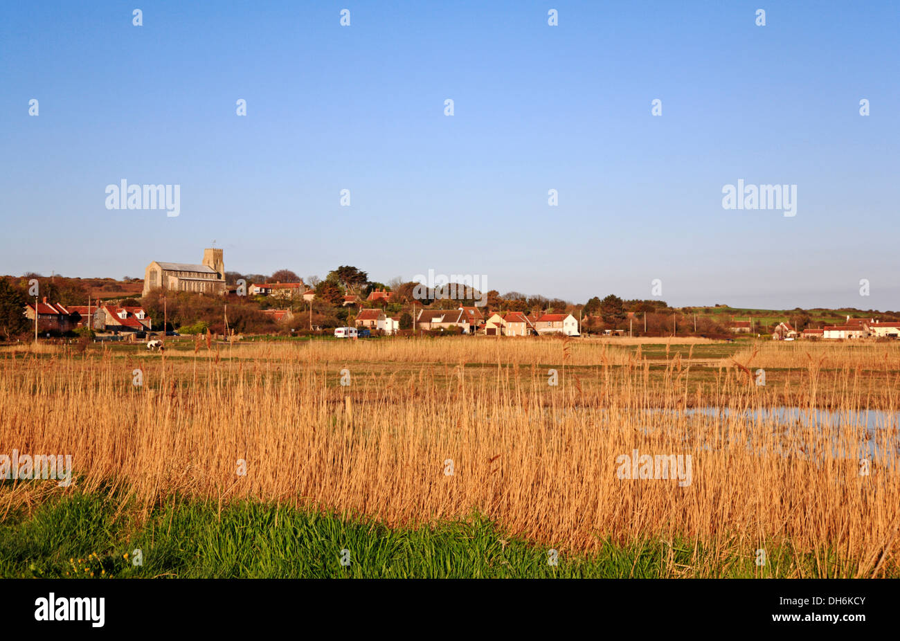 A view of the village of Salthouse, Norfolk, England, United Kingdom ...