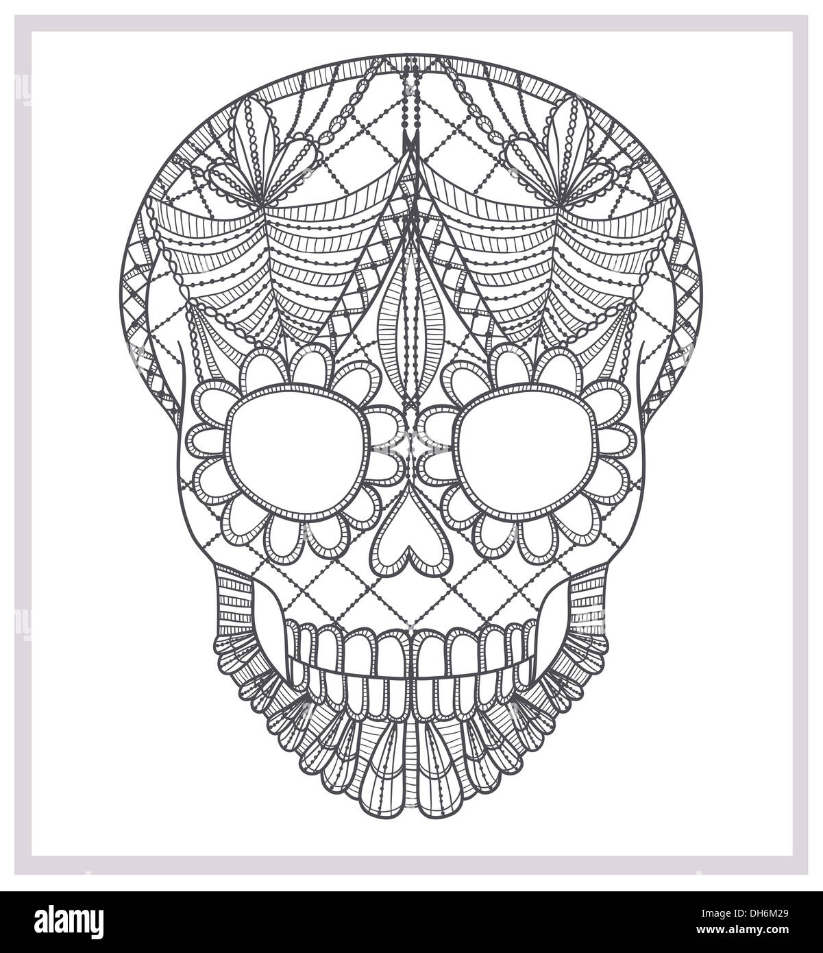 Skull lace hi-res stock photography and images - Alamy