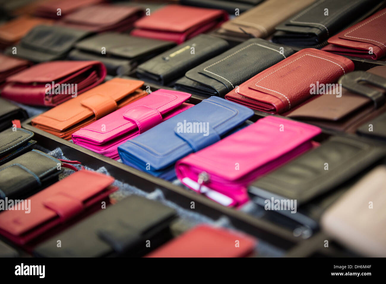 wallets on the local market Stock Photo - Alamy