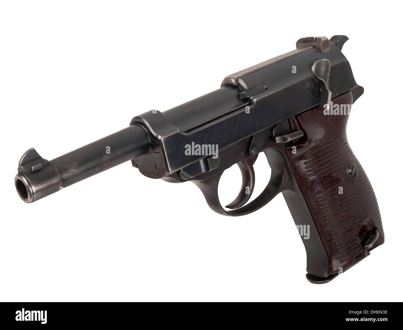 Handgun rifle on hand Cut Out Stock Images & Pictures - Alamy