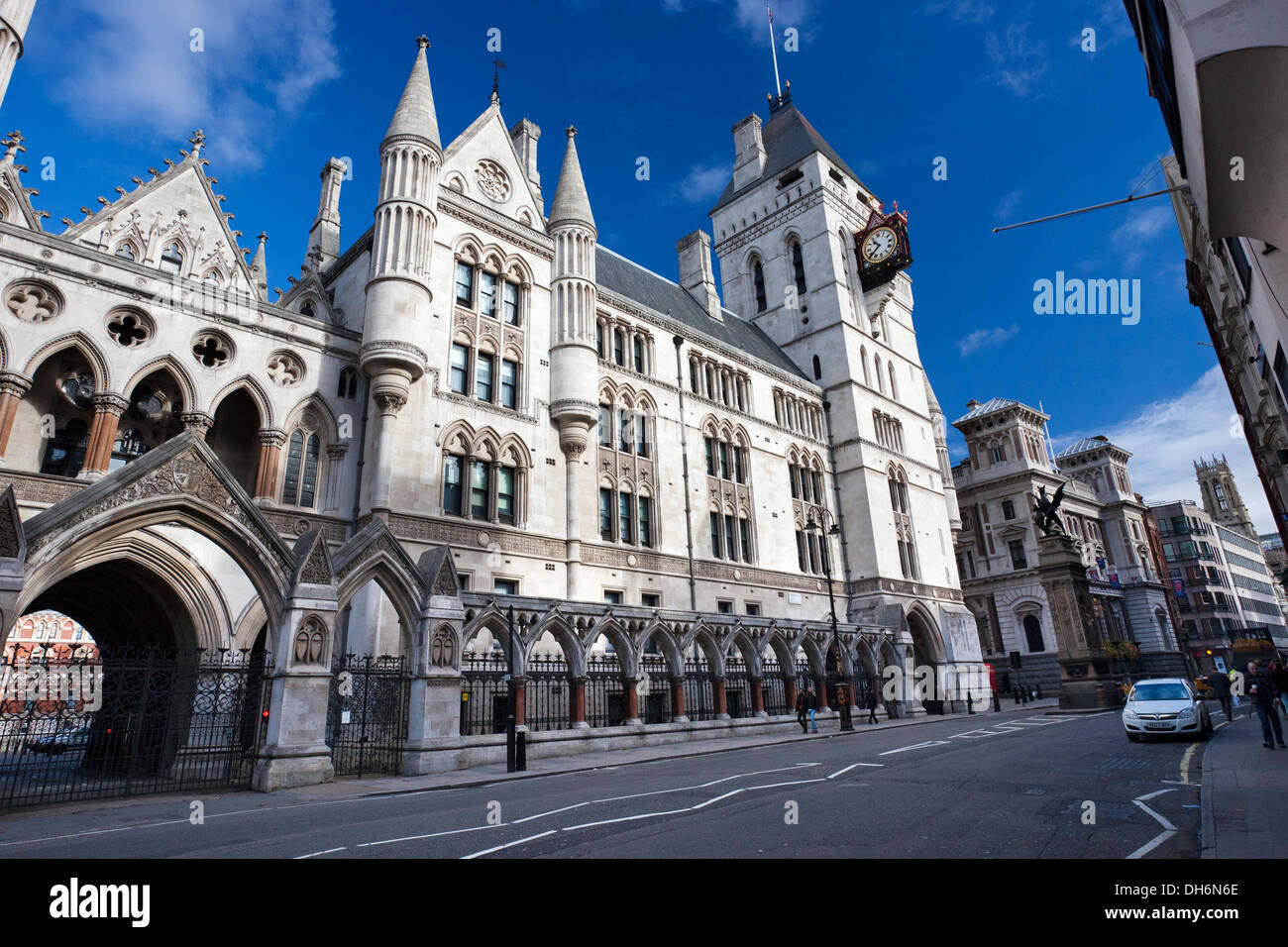 Royal Courts of Justice building in London, UK Stock Photo - Alamy
