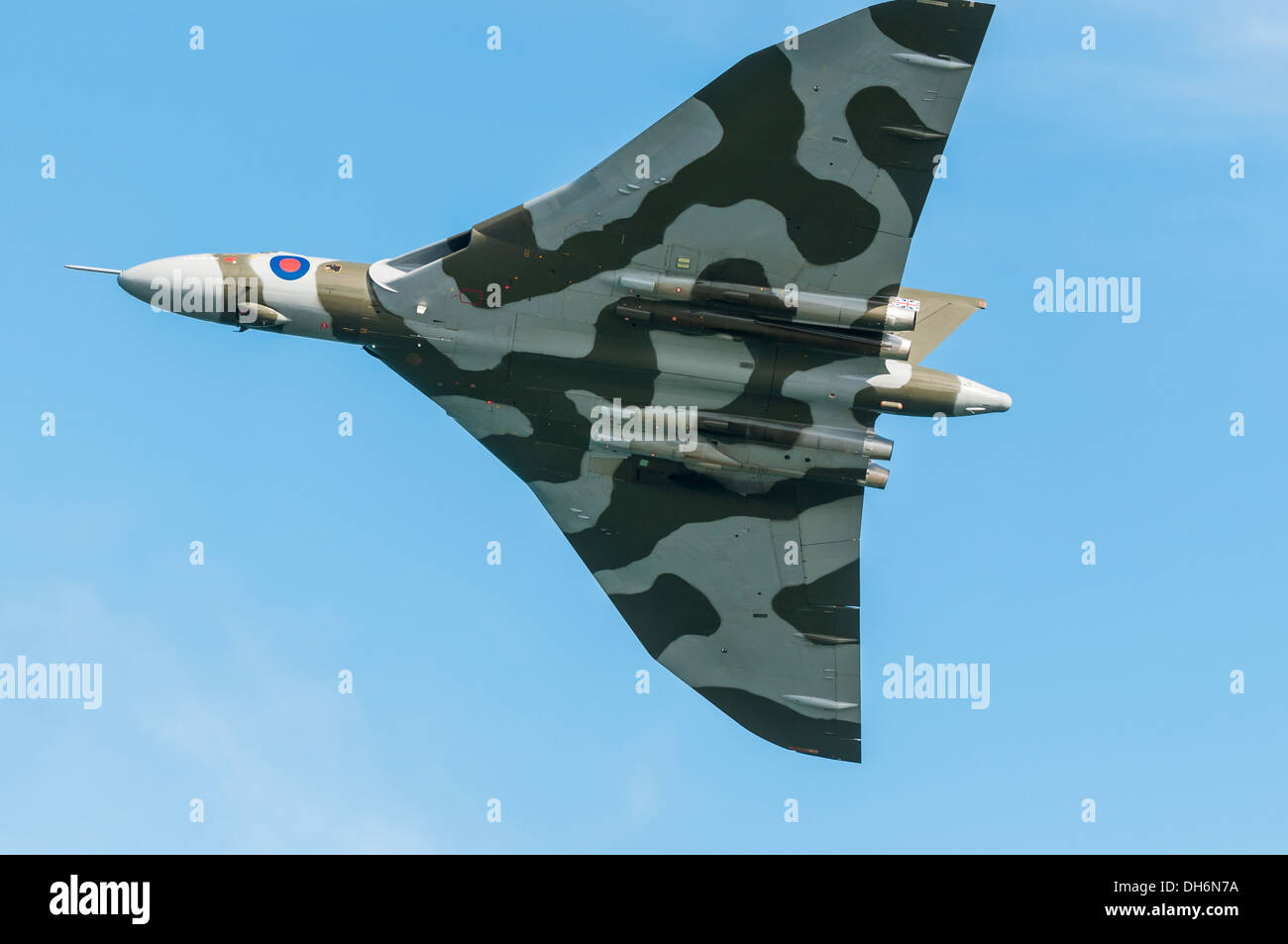 Dawlish, Devon, England. A Vulcan bomber with its bomb bay doors closed ...