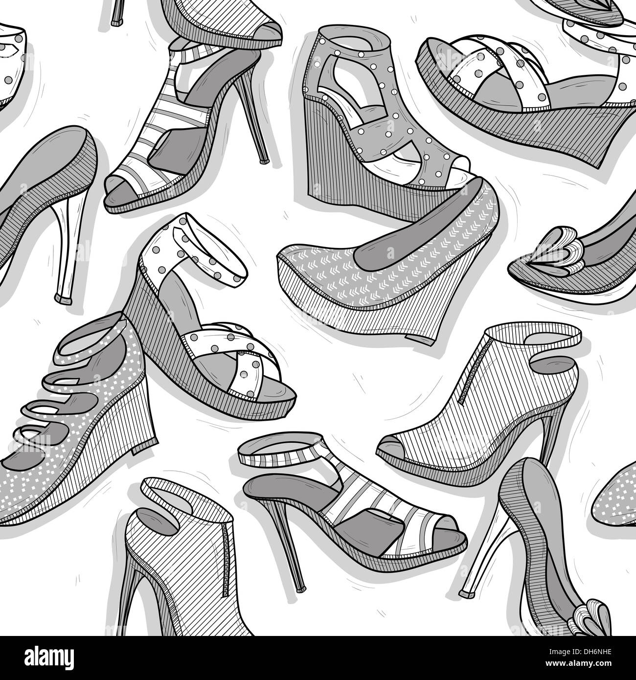 Seamless pattern background pastel Black and White Stock Photos ...