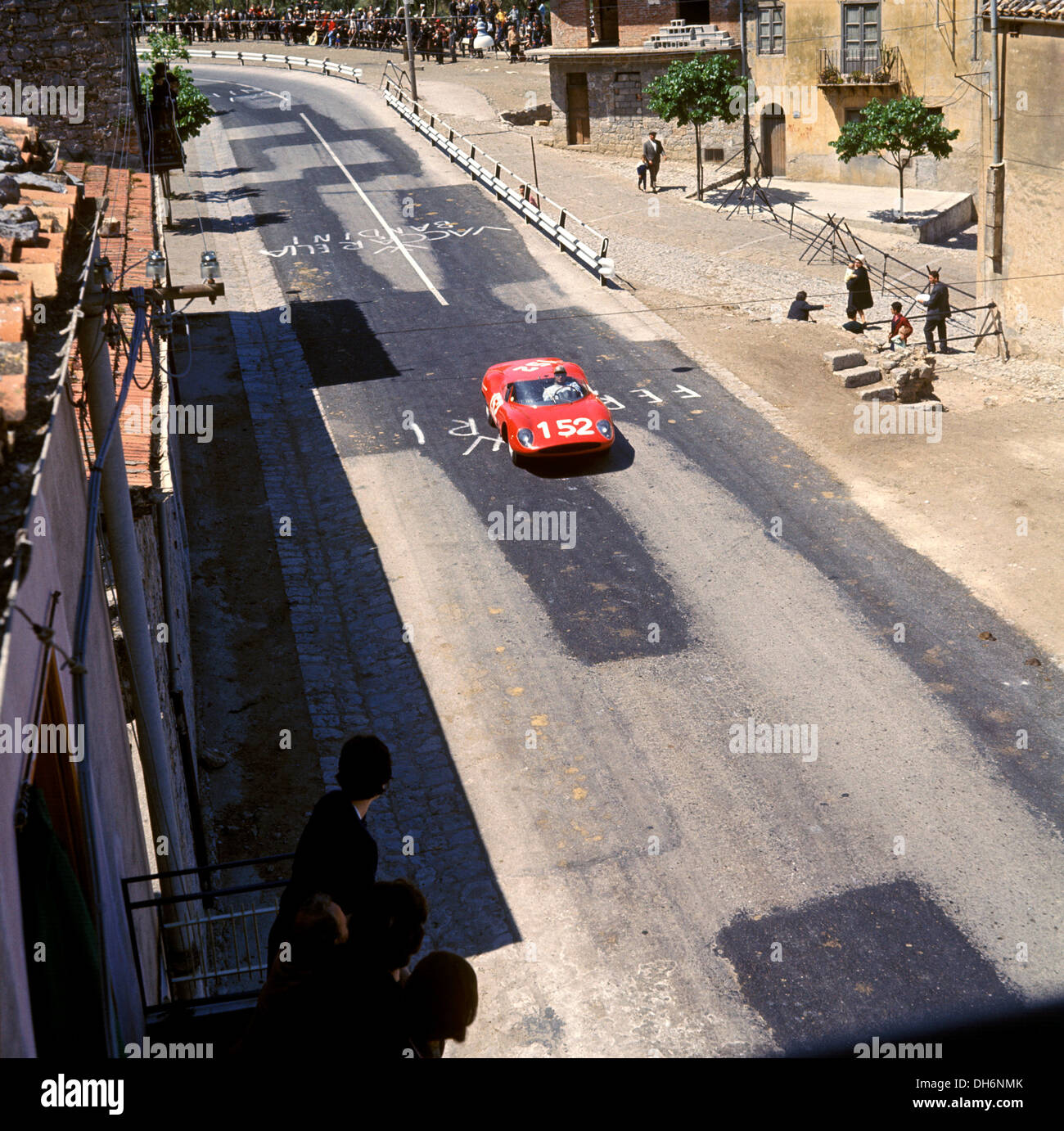 Hans Herrmann-Leo Cella's Abarth 1600 OT Spyder, finishing 6th in the ...