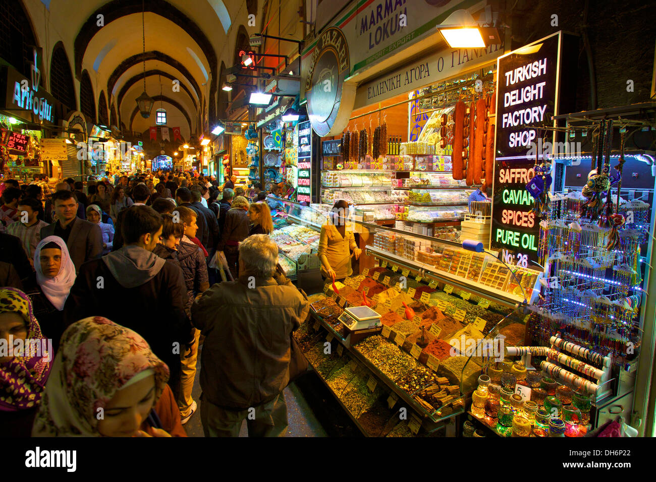 Spice Bazaar, Istanbul, Turkey Stock Photo - Alamy