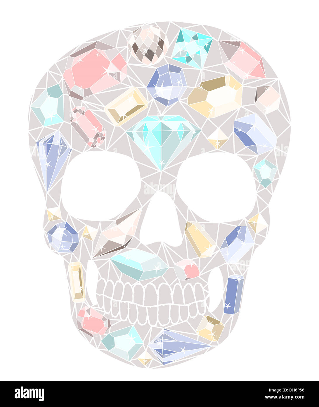 Diamond skull hi-res stock photography and images - Alamy