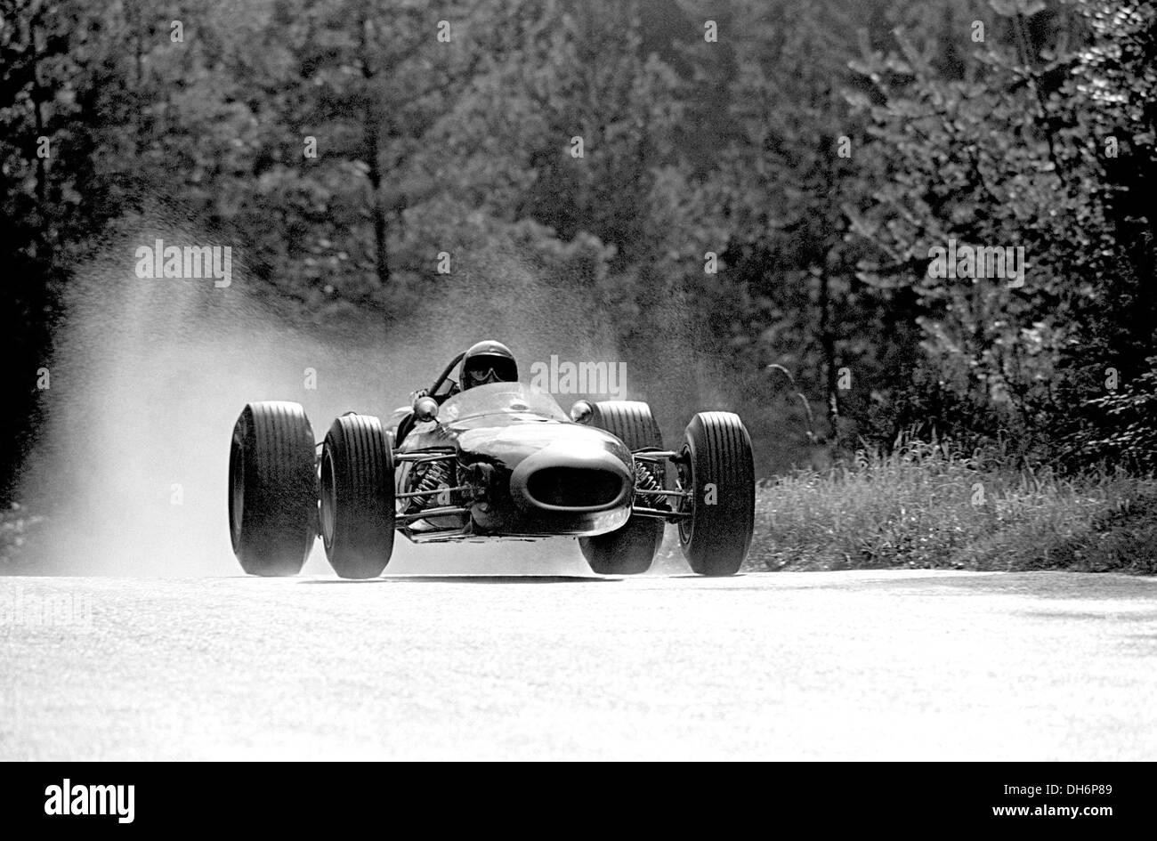 Jack Brabham in a Repco BT19 at the Nurburgring, Germany 1966 Stock ...
