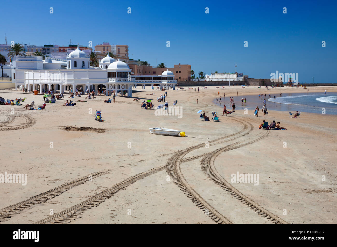 La Caleta Beach in Cadiz, Spain Stock Photo - Alamy