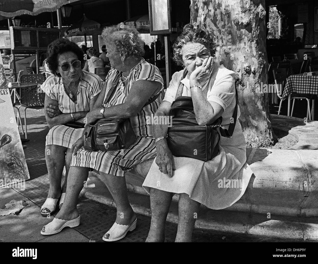 St Tropez street scene 1980 Stock Photo - Alamy